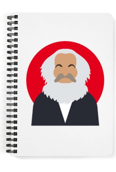 Karl Marx Baskılı Ahşap Kapaklı Defter 15X20 cm DFT936 Karl Marx Baskılı Ahşap Kapaklı Defter 15X20 cm DFT936