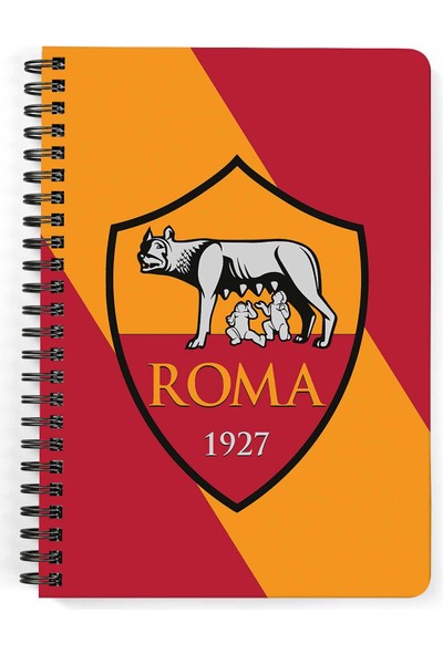 Hero Tasarım Roma Baskılı Ahşap Kapaklı Defter 15X20 cm DFT4400