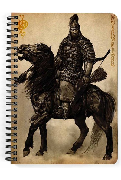 Hero Tasarım Kürşad Baskılı Ahşap Kapaklı Defter 15X20 cm DFT5682 Hero Tasarım Kürşad Baskılı Ahşap Kapaklı Defter 15X20 cm DFT5682
