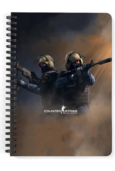 Counter Strike Baskılı Ahşap Kapaklı Defter 15X20 cm DFT3132 Counter Strike Baskılı Ahşap Kapaklı Defter 15X20 cm DFT3132
