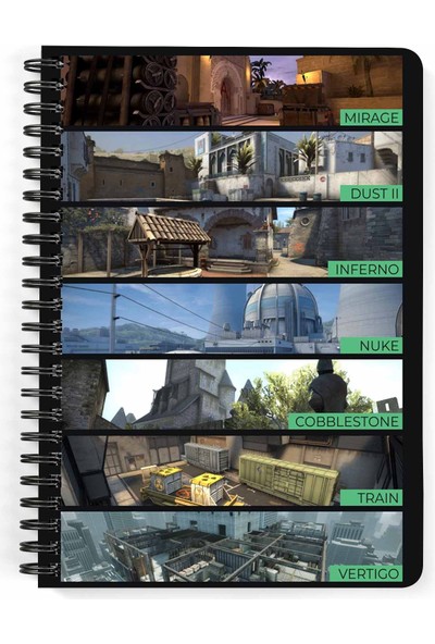 Counter Strike Baskılı Ahşap Kapaklı Defter 15X20 cm DFT3139 Counter Strike Baskılı Ahşap Kapaklı Defter 15X20 cm DFT3139