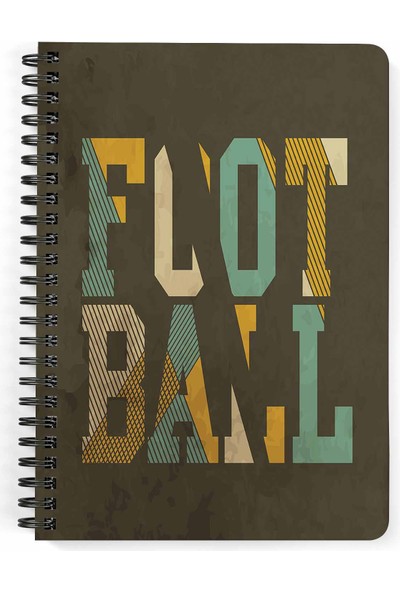 Futbol Baskılı Ahşap Kapaklı Defter 15X20 cm DFT4431 Futbol Baskılı Ahşap Kapaklı Defter 15X20 cm DFT4431