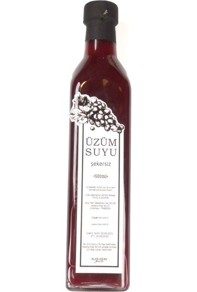 Noon Şekersiz Isabella Kokulu Üzüm Suyu 500 ml Noon Şekersiz Isabella Kokulu Üzüm Suyu 500 ml