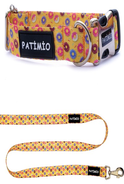 Patimio Donuts Köpek Boyun ve Gezdirme Tasma Seti Patimio Donuts Köpek Boyun ve Gezdirme Tasma Seti