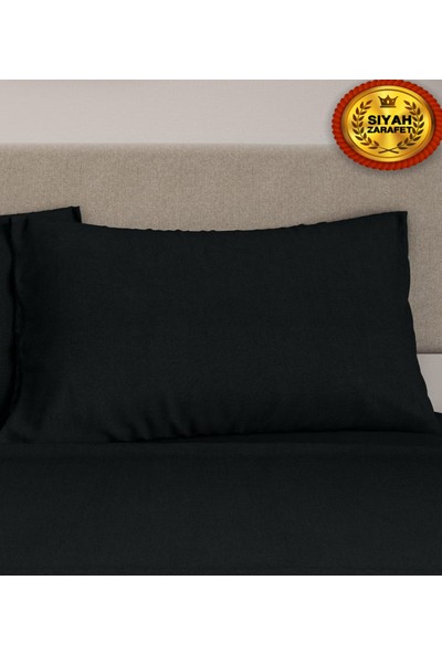 Hediye Nest Siyah Fermuarlı 2'li Siyah Yastık Kılıfı 50X70 cm