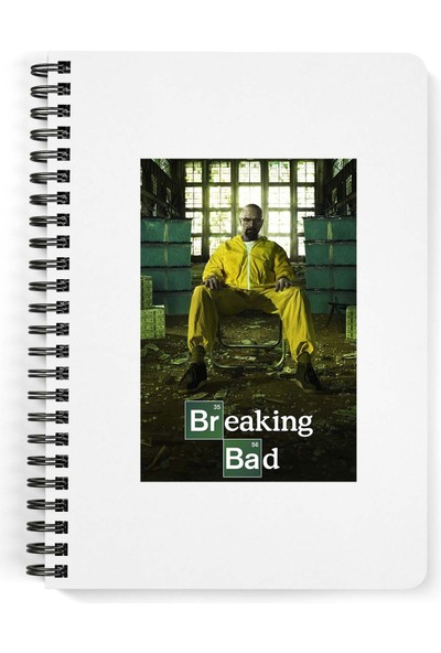 Breaking Bad Baskılı Ahşap Kapaklı Defter 15X20 cm DFT472
