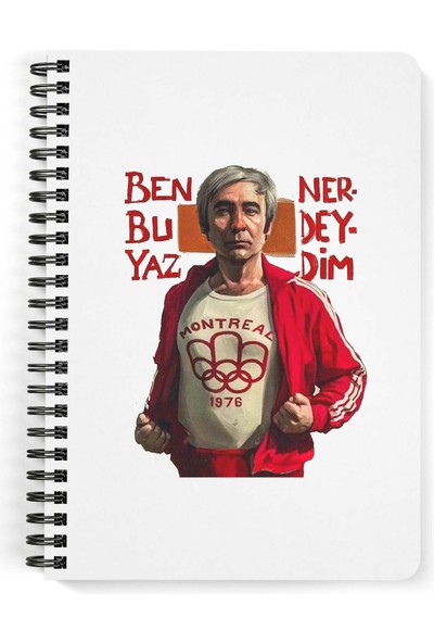 Hero Tasarım Badi Ekrem Baskılı Ahşap Kapaklı Defter 15X20 cm DFT174
