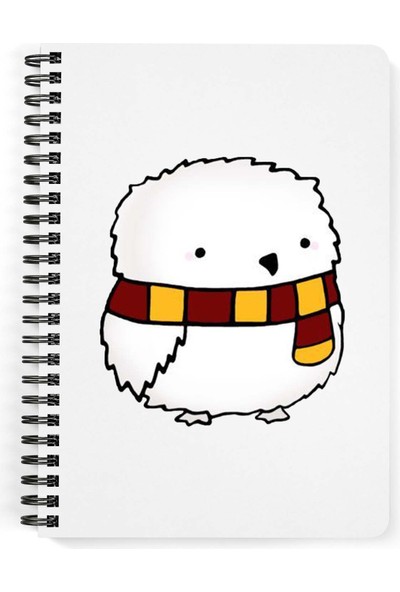 Hero Tasarım Baykuş Baskılı Ahşap Kapaklı Defter 15X20 cm DFT6637