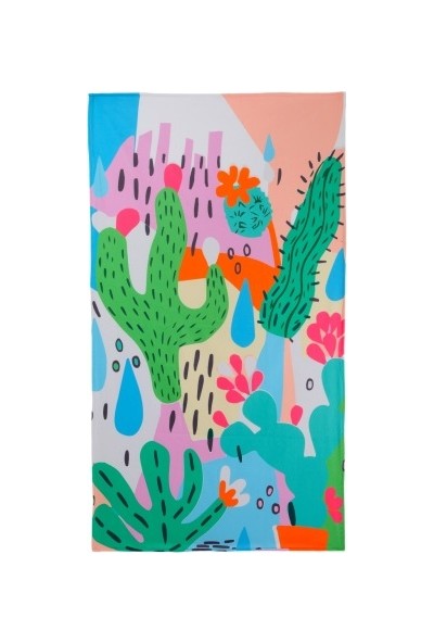 Dekraliçe 80X150 Plaj Havlusu Luck Cactus DKC100303 Satıcı : Dekraliçe