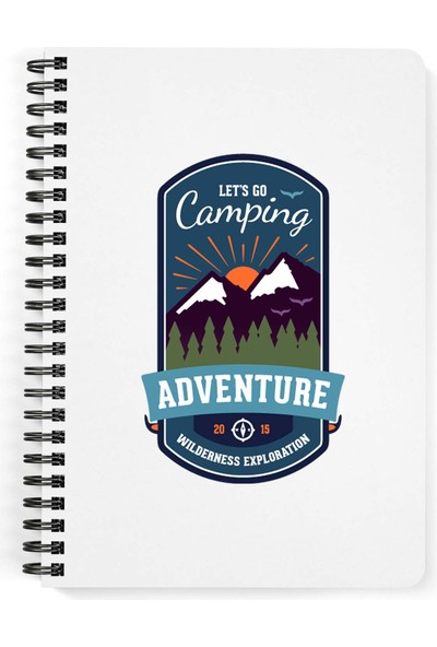 Hero Tasarım Camping Baskılı Ahşap Kapaklı Defter 15X20 cm DFT2076 Hero Tasarım Camping Baskılı Ahşap Kapaklı Defter 15X20 cm DFT2076