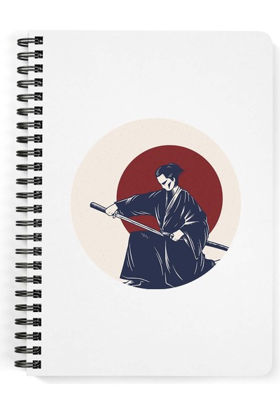 Japonya Baskılı Ahşap Kapaklı Defter 15X20 cm DFT2142