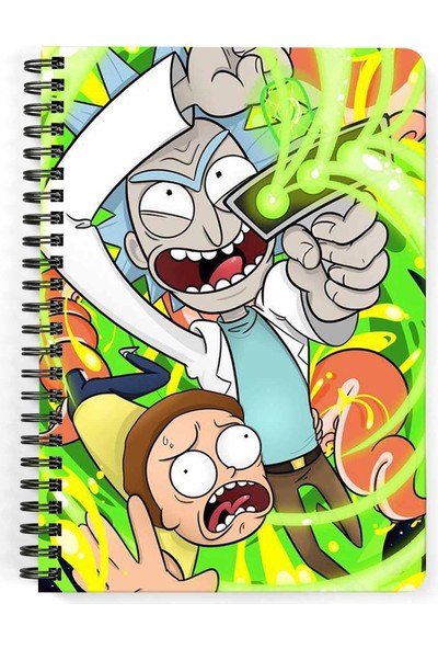 Hero Tasarım Rick And Morty Baskılı Ahşap Kapaklı Defter 15X20 cm DFT3670 Hero Tasarım Rick And Morty Baskılı Ahşap Kapaklı Defter 15X20 cm DFT3670