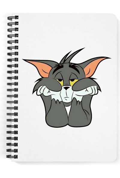 Hero Tasarım Tom And Jerry Baskılı Ahşap Kapaklı Defter 15X20 cm DFT5928