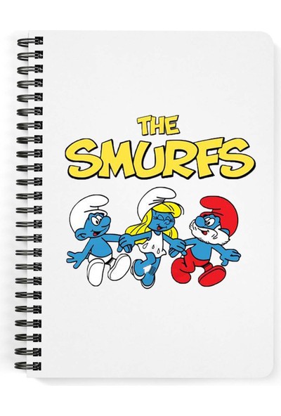 Hero Tasarım Şirinler Baskılı Ahşap Kapaklı Defter 15X20 cm DFT6550