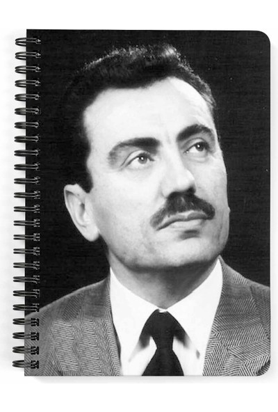 Hero Tasarım Muhsin Yazıcıoğlu Baskılı Ahşap Kapaklı Defter 15X20 cm DFT3823
