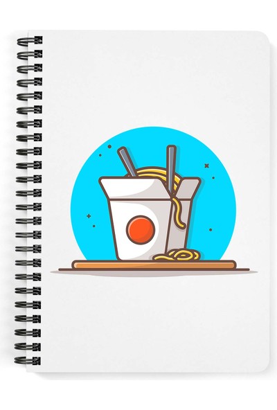 Noodle Baskılı Ahşap Kapaklı Defter 15X20 cm DFT1316 Noodle Baskılı Ahşap Kapaklı Defter 15X20 cm DFT1316