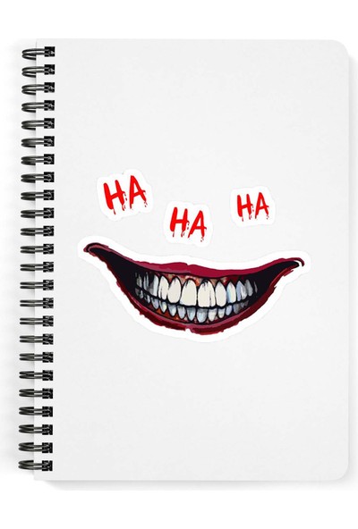 Hero Tasarım Joker Baskılı Ahşap Kapaklı Defter 15X20 cm DFT1122