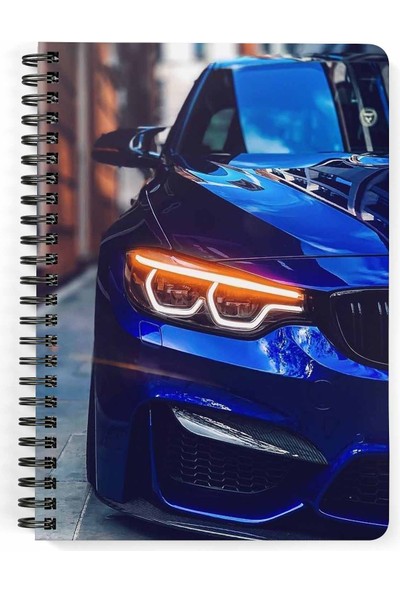 Hero Tasarım Araba Baskılı Ahşap Kapaklı Defter 15X20 cm DFT2668