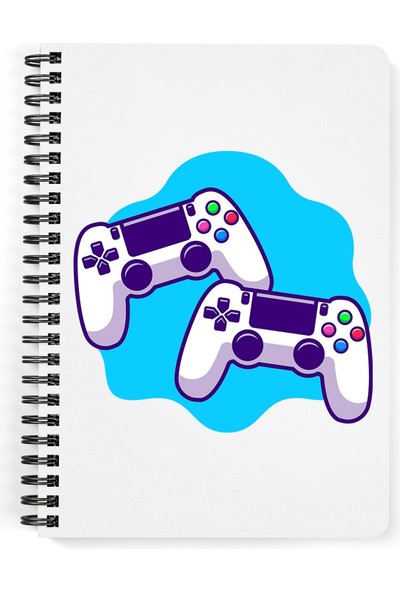 Hero Tasarım Oyun Konsolu Baskılı Ahşap Kapaklı Defter 15X20 cm DFT1765