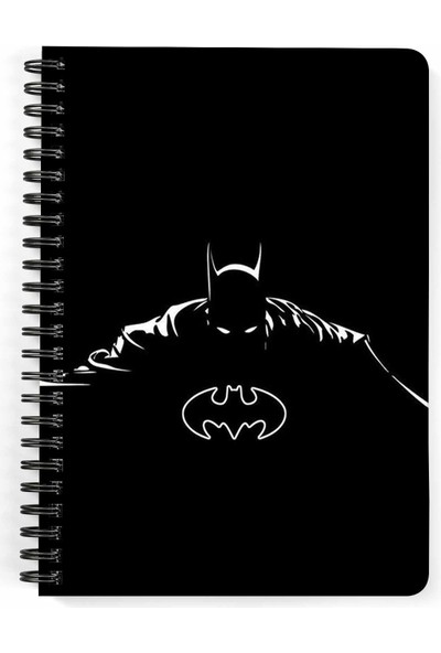 Hero Tasarım Batman Baskılı Ahşap Kapaklı Defter 15X20 cm DFT3944