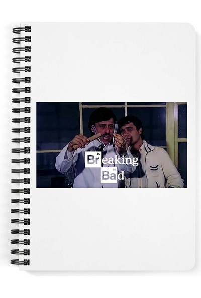 Breaking Bad Baskılı Ahşap Kapaklı Defter 15X20 cm DFT6255