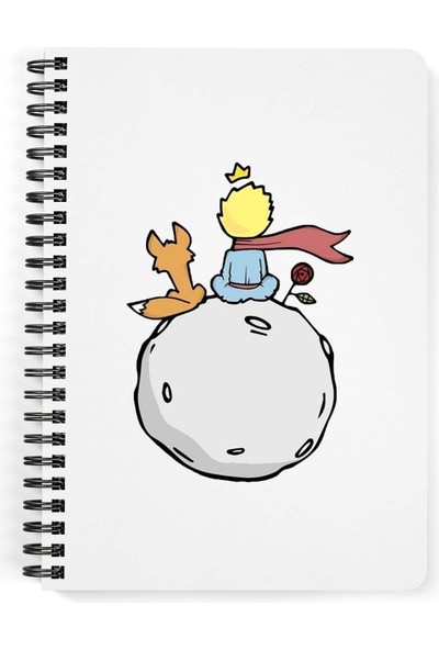 Küçük Prens Baskılı Ahşap Kapaklı Defter 15X20 cm DFT6896 Küçük Prens Baskılı Ahşap Kapaklı Defter 15X20 cm DFT6896