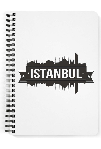 Istanbul Baskılı Ahşap Kapaklı Defter 15X20 cm DFT2182