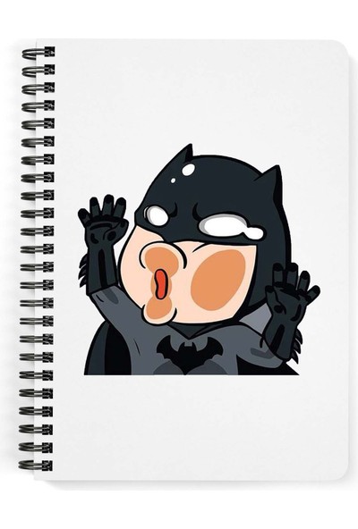 Hero Tasarım Batman Baskılı Ahşap Kapaklı Defter 15X20 cm DFT5854