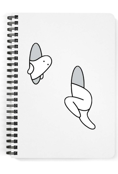 Hero Tasarım Ters Düz Baskılı Ahşap Kapaklı Defter 15X20 cm DFT6904