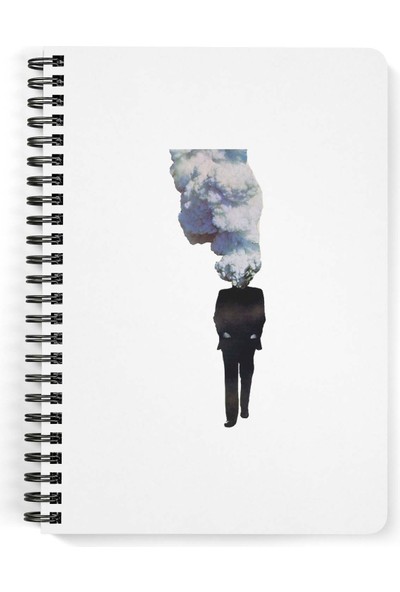 Düşünce Baskılı Ahşap Kapaklı Defter 15X20 cm DFT245