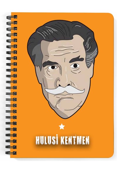 Hulusi Kentmen Baskılı Ahşap Kapaklı Defter 15X20 cm DFT4181