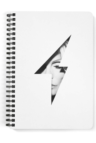 Şimşek Baskılı Ahşap Kapaklı Defter 15X20 cm DFT242