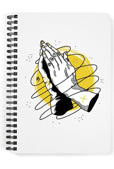 Hero Tasarım Dua Baskılı Ahşap Kapaklı Defter 15X20 cm DFT695