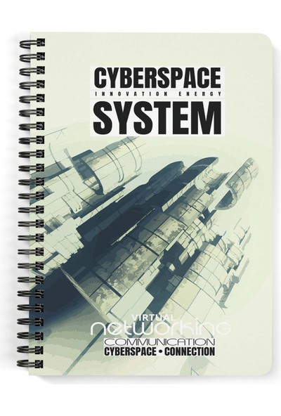 Space Baskılı Ahşap Kapaklı Defter 15X20 cm DFT551