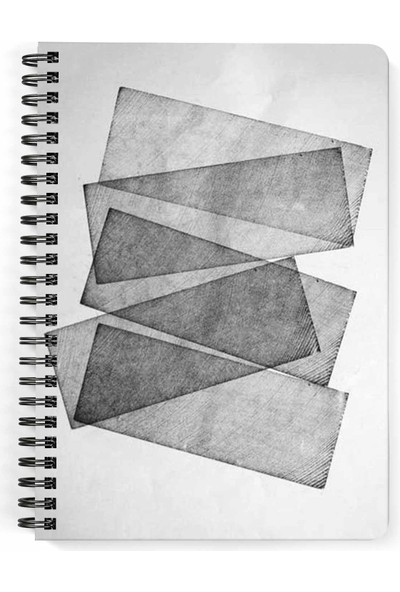 Şekil Baskılı Ahşap Kapaklı Defter 15X20 cm DFT3461