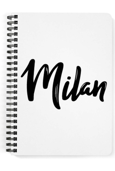 Milan Baskılı Ahşap Kapaklı Defter 15X20 cm DFT2177