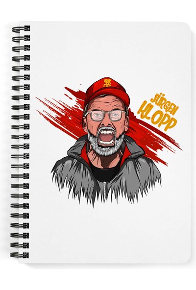 Jurgen Klopp Baskılı Ahşap Kapaklı Defter 15X20 cm DFT1226 Jurgen Klopp Baskılı Ahşap Kapaklı Defter 15X20 cm DFT1226