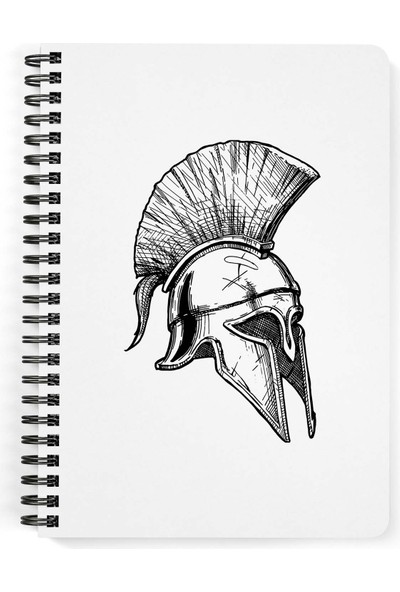 Hero Tasarım Savaş Başlığı Baskılı Ahşap Kapaklı Defter 15X20 cm DFT1322