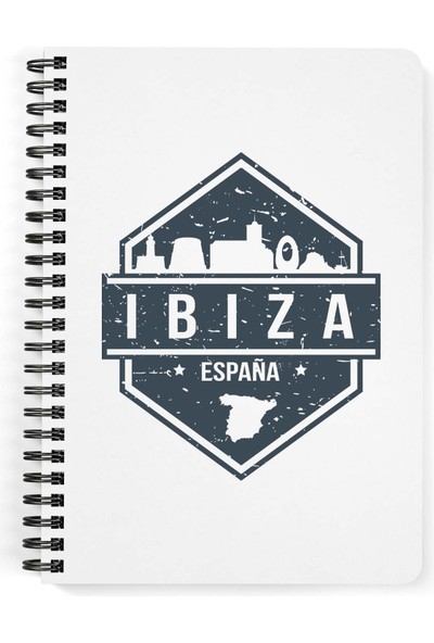 Ibiza Baskılı Ahşap Kapaklı Defter 15X20 cm DFT2250