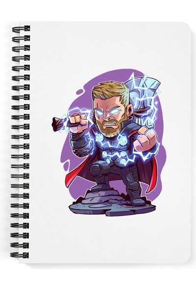 Thor Baskılı Ahşap Kapaklı Defter 15X20 cm DFT6059