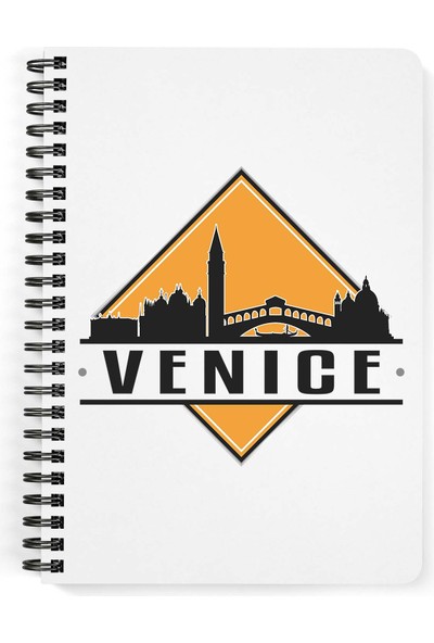 Hero Tasarım Venice Baskılı Ahşap Kapaklı Defter 15X20 cm DFT2199 Hero Tasarım Venice Baskılı Ahşap Kapaklı Defter 15X20 cm DFT2199