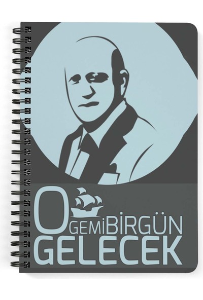 O Gemi Bir Gün Gelecek Ismail Abi Baskılı Ahşap Kapaklı Defter 15X20 cm DFT2446 O Gemi Bir Gün Gelecek Ismail Abi Baskılı Ahşap Kapaklı Defter 15X20 cm DFT2446