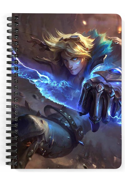 Adc Lol Baskılı Ahşap Kapaklı Defter 15X20 cm DFT3207