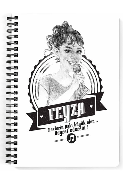 Hero Tasarım Feyza Kardeş Payı Baskılı Ahşap Kapaklı Defter 15X20 cm DFT2750
