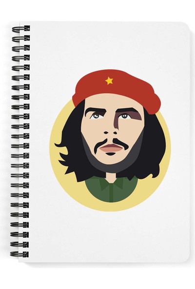 Hero Tasarım Che Guevara Baskılı Ahşap Kapaklı Defter 15X20 cm DFT977 Hero Tasarım Che Guevara Baskılı Ahşap Kapaklı Defter 15X20 cm DFT977