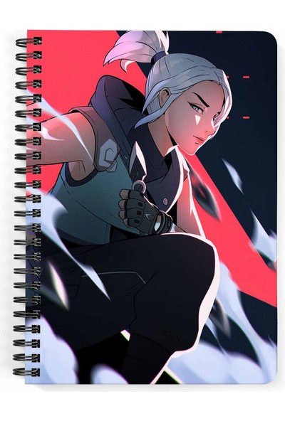 Valorant Baskılı Ahşap Kapaklı Defter 15X20 cm DFT3193