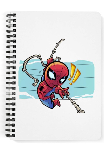 Hero Tasarım Örümcek Adam Baskılı Ahşap Kapaklı Defter 15X20 cm DFT6851