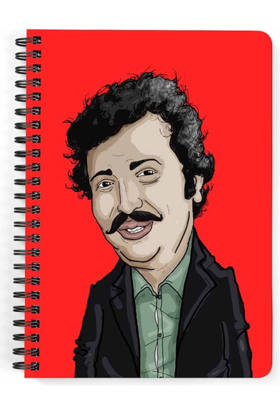 Metin Akpınar Baskılı Ahşap Kapaklı Defter 15X20 cm DFT4212