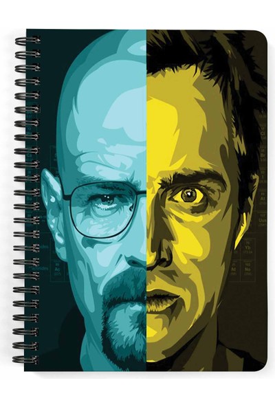 Breaking Bad Baskılı Ahşap Kapaklı Defter 15X20 cm DFT4803