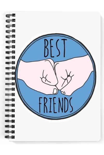 Hero Tasarım Best Friend Baskılı Ahşap Kapaklı Defter 15X20 cm DFT3625 Hero Tasarım Best Friend Baskılı Ahşap Kapaklı Defter 15X20 cm DFT3625